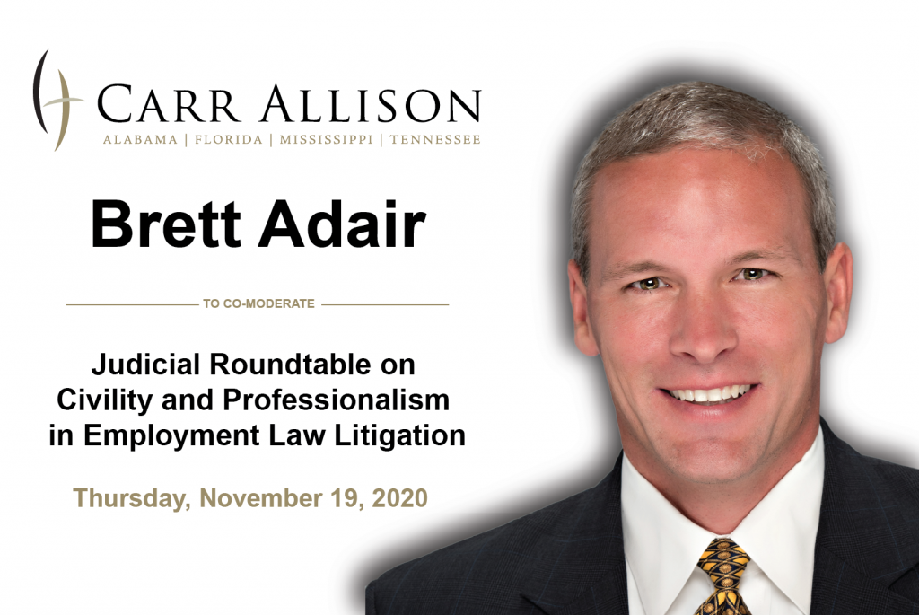 Adair to Moderate Judicial Roundtable - Carr Allison