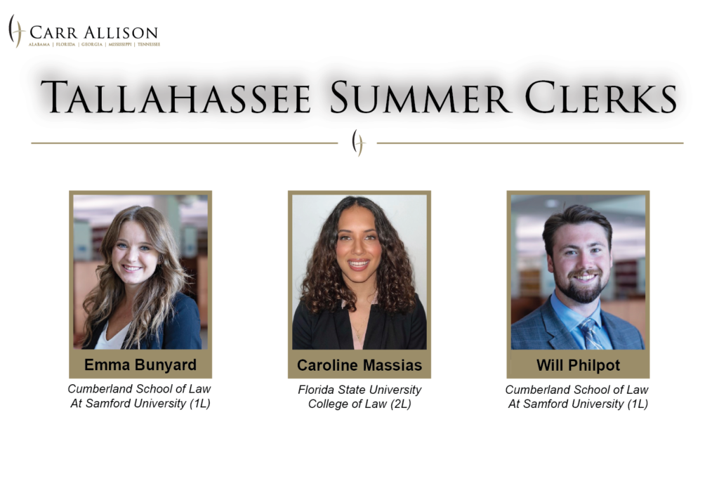 2023 Tallahassee Summer Clerks - Carr Allison