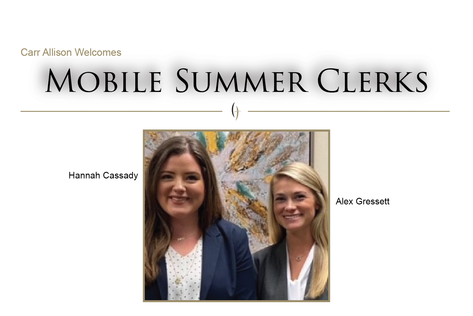 2021 Mobile Law Clerks - Carr Allison