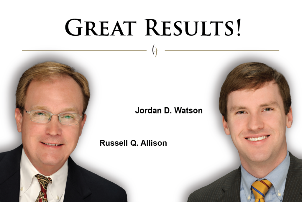 Allison and Watson Successful after 3-day Trial - Carr Allison
