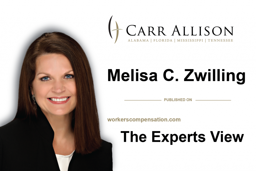 Zwilling Published on workerscompensation.com - Carr Allison