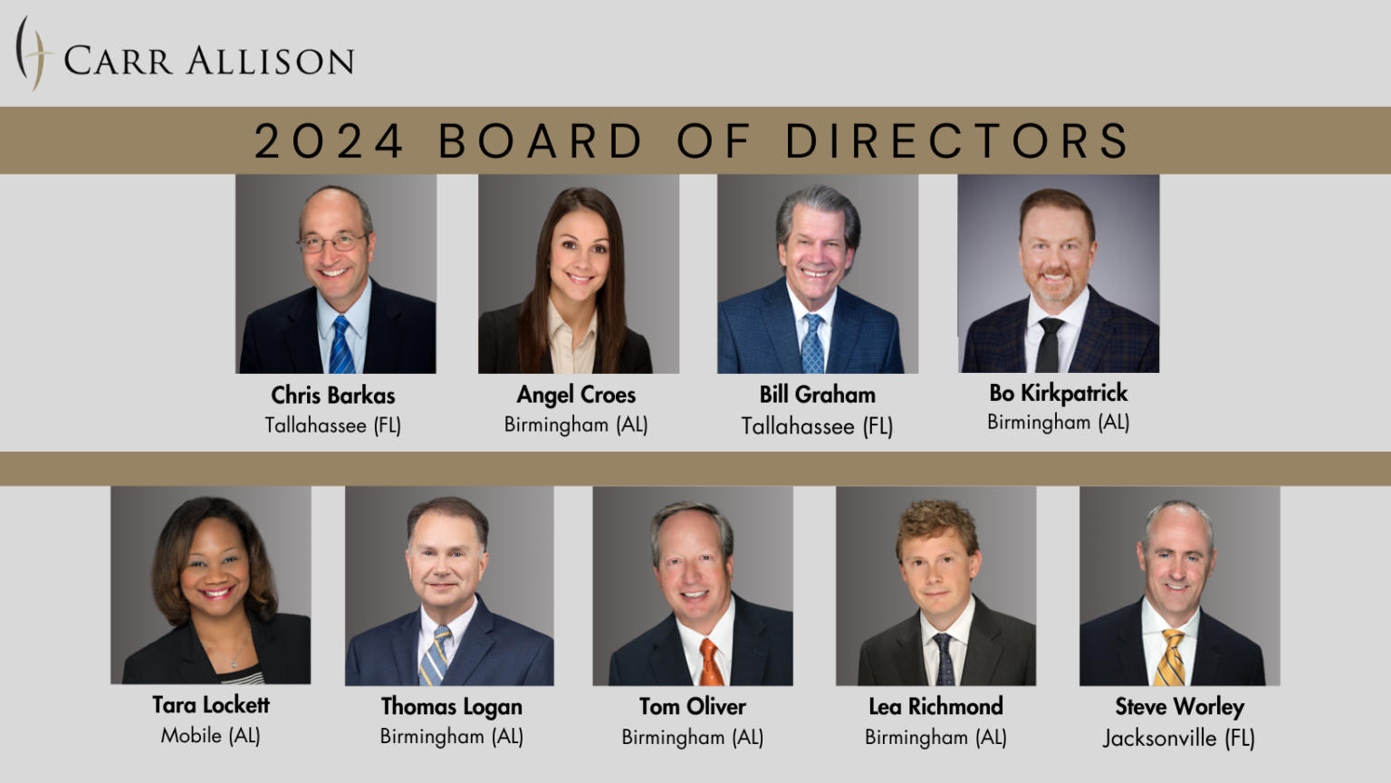 Carr Allison Announces 2024 Board of Directors - Carr Allison
